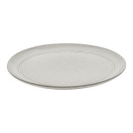Staub Dining Line Teller flach 20 cm, Keramik, Weisser Trüffel