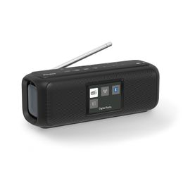 Kärcher Karcher DAB Go tragbarer Bluetooth Lautsprecher & Digitalradio DAB+, UKW Radio mit 2,4" Farbdisplay