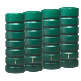 Garantia CLASSICO Regentonnen-Set 2600 L, dunkelgr&uuml;n