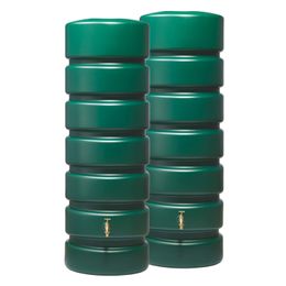 Garantia CLASSICO Regentonnen-Set 1300 L, dunkelgr&uuml;n