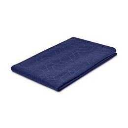 Tchibo Jacquard-Tischdecke - Blau - Wolle