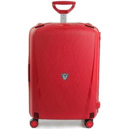 Roncato Hartschalen-Trolley Light, 75 cm, rot, 4 Rollen, Reisegepäck Aufgabegepäck Koffer Trolley Hartschale, rot