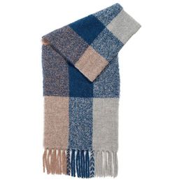 Cinque Strickschal MICHAELA, Mit Fransen, blau|bunt