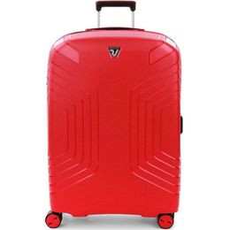 Roncato Hartschalen-Trolley Ypsilon 4.0 L, 78 cm, rot, 4 Rollen, Koffer groß Hartschalen-Koffer mit Volumenerweiterung und TSA Schloss, rot
