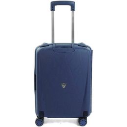 Roncato Hartschalen-Trolley Light Carry-on, 55 cm, navy blau, 4 Rollen, blau