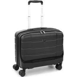 Roncato Pilotenkoffer BIZ 4.0 Pilotenkoffer, 4R, erweiterbar, mit Laptopfach, schwarz, 4 Rollen, mit Laptopfach für 15,6" Laptop, schwarz