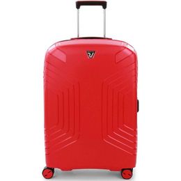 Roncato Hartschalen-Trolley Ypsilon 4.0, 69 cm, rot, 4 Rollen, Hartschalen-Koffer Reisegepäck mit Volumenerweiterung und TSA Schloss, rot