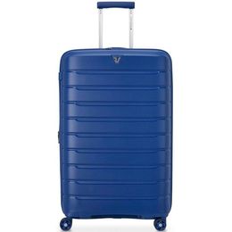 Roncato Hartschalen-Trolley B-FLYING, 76 cm, dunkelblau, 4 Rollen, mit Volumenerweiterung, blau