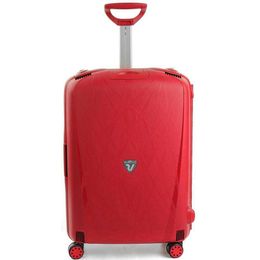 Roncato Hartschalen-Trolley Light, 68 cm, rot, 4 Rollen, Reisegepäck Aufgabegepäck Volumenerweiterung Koffer groß, rot
