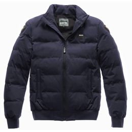 Blauer College, Textiljacke