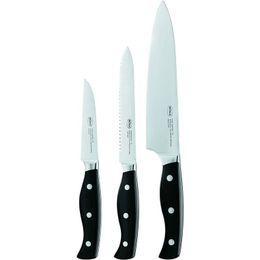 Rösle Rösle - Barbecue Messerset 3 tlg Kochmesser Universalmesser Gemüsemesser Silber - silber/schwarz