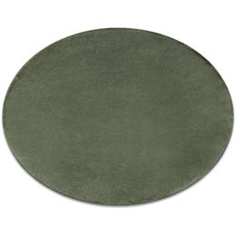 RUGSX - Moderner Waschteppich posh Kreis Shaggy, plüschig, dick Antirutsch grün green Kreis 60 cm