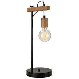 Lamkur Lighting - Lamkur Leon Industrial Tischlampe Oliv, 1x E27