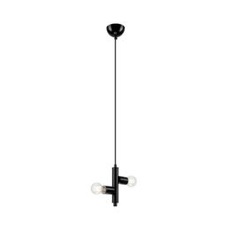 Lamkur Lighting - Lamkur Linda Modern Mehrarm-Pendelleuchte Schwarz, 2x E27