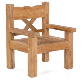 Sessel Jumbo Teakholz Old Teak Gartensessel Gartenstuhl - SonnenPartner