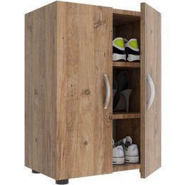 ebuy24 Ulas3 Schuhschrank 2 Türen Eiche dekor.