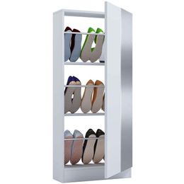 ebuy24 FulisaST Schuhschrank 1 Spiegeltür weiß.