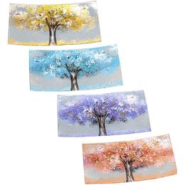 Signes Grimalt - Dekoration Dekoration Tablett Abstrakter Baum bis 4U Multicolor -Tabletts 18x32x5cm 29718 - Multicolor