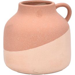 Signes Grimalt - Dekorationsvase Dekorative Vase -Vasen und braune Halter 15x15x14cm 29983 - Marrón