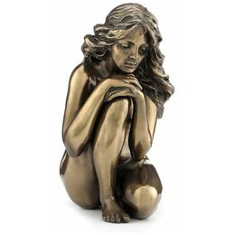 Signes Grimalt - Bronze -Figur Figuren Nude Figur Frau Gold Bronze 6x9x12Cm 15240 - Dorado