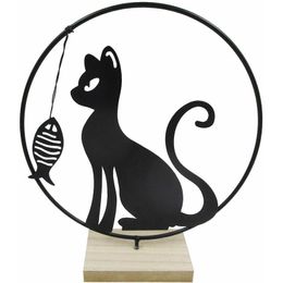 Signes Grimalt - Marinefigur Figuren Adorno Cat Set Tiere schwarz 9x25x28cm 29886 - Negro