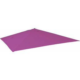 [NEUWERTIG] Ersatz-Bezug für Luxus-Ampelschirm HHG-113, Sonnenschirmbezug Ersatzbezug, 3,5x3,5m (Ø4,95m) Polyester 4kg lila-violett - purple