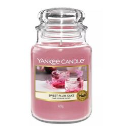 yankee candle - 623g - Sweet Plum Sake - Housewarmer Duftkerze großes Glas
