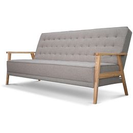 Sofa Dion, Braun, 202 cm mit Klappfunktion Vitalispa