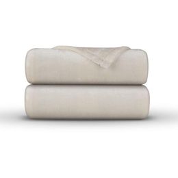 Bestlivings - Kuscheldecke Mirabella - hochwertige Flauschige Decke, Cashmere Touch, 220 x 240 cm - Creme - Beige