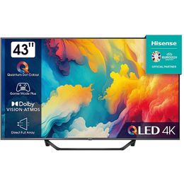 HISENSE 43A7KQ QLED TV (Flat, 43 Zoll / 109 cm, UHD 4K, SMART TV, VIDAA U6)