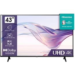 HISENSE 43A6K 4K UHD Smart TV LED (Flat, 43 Zoll / 108 cm, 4K, SMART TV, VIDAA U6)