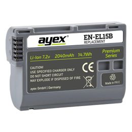 ayex EN-EL15B zB Nikon Z6 Z7 D7000 D600 D750 Z7 V1 D800E Qualitativer Kamera-Akku