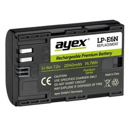 ayex ayex LP-E6N Premium Akku für Canon EOS R R5 R6 5D Mark 4