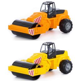 WADER QUALITY TOYS Spielzeug-Walze PowerTruck Straßenwalze Walze Baustelle