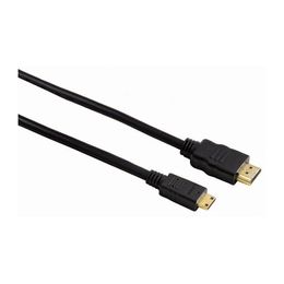 Hama High Speed HDMI™-Kabel Stecker Typ A - Stecker Typ C (Mini) Ethernet HDMI-Kabel, HDMI, HDMI Typ C (Mini), (20 cm), - Bandbreite 600 MHz - Datenübertragungsrate 18 Gbit/s, schwarz