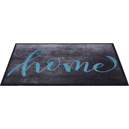 Fußmatte Modern, ANDIAMO, rechteckig, Höhe: 6,5 mm, Schmutzfangmatte, verschiedene Motive, In- und Outdoor geeignet, blau