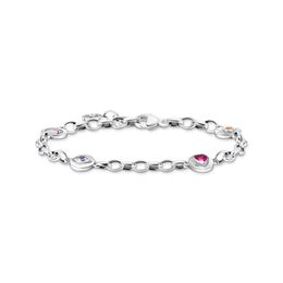 Thomas Sabo Armband mit symbolischen Mond, Auge, Herz und Sonne Silber geschwärzt