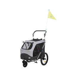 Trixie Bicycle trailer quick-fold M: 63 × 95 × 90/132 cm grey