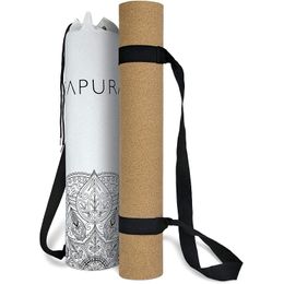 XL Yogamatte Sportmatte aus Kork und Naturkautschuk - 190cm + Gratis Yogatasche | Sapura® 1 St