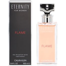 Eau de Parfum Calvin Klein "CALVIN Eternity Flame" Parfüms Gr. 100 ml, grau Damen Eau de Parfum