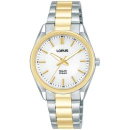 Solaruhr Lorus "RY514AX9" Armbanduhren goldfarben (silbergoldfarben) Damen Solaruhren Armbanduhr, Damenuhr