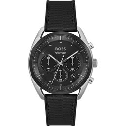 Chronograph BOSS "TOP, 1514091" Armbanduhren schwarz Herren Quarzuhren