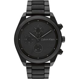 Multifunktionsuhr Calvin Klein "ARCHITECTURAL, 25200359" Armbanduhren schwarz Herren Quarzuhren