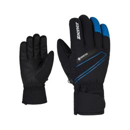 Skihandschuhe Ziener "GUNAR GTX" Gr. 10, blau (unifarben mit farbeinsätzen) Herren Handschuhe Skihandschuhe