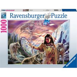 Ravensburger Puzzle Die Traumfängerin, 1000 Puzzleteile, Made in Germany; FSC®- schützt Wald - weltweit, bunt