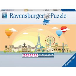 Ravensburger Puzzle Ein Tag in Paris, 1000 Puzzleteile, Made in Germany; FSC®- schützt Wald - weltweit, bunt