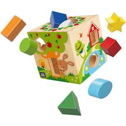 Ravensburger Steckspielzeug ministeps® Fridas frecher Formenwürfel, FSC®- schützt Wald - weltweit, bunt