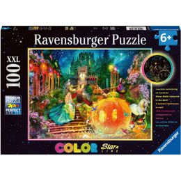 Ravensburger Puzzle Color Star Line, Tanz um Mitternacht, 100 Puzzleteile, leuchtet im Dunkeln; Made in Germany; FSC®- schützt Wald - weltweit, bunt