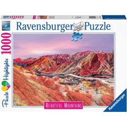 Ravensburger Puzzle Regenbogenberge, China, 1000 Puzzleteile, Made in Germany; FSC®- schützt Wald - weltweit, bunt