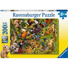 Ravensburger Puzzle Bunter Dschungel, 200 Puzzleteile, Made in Germany; FSC®- schützt Wald - weltweit, bunt